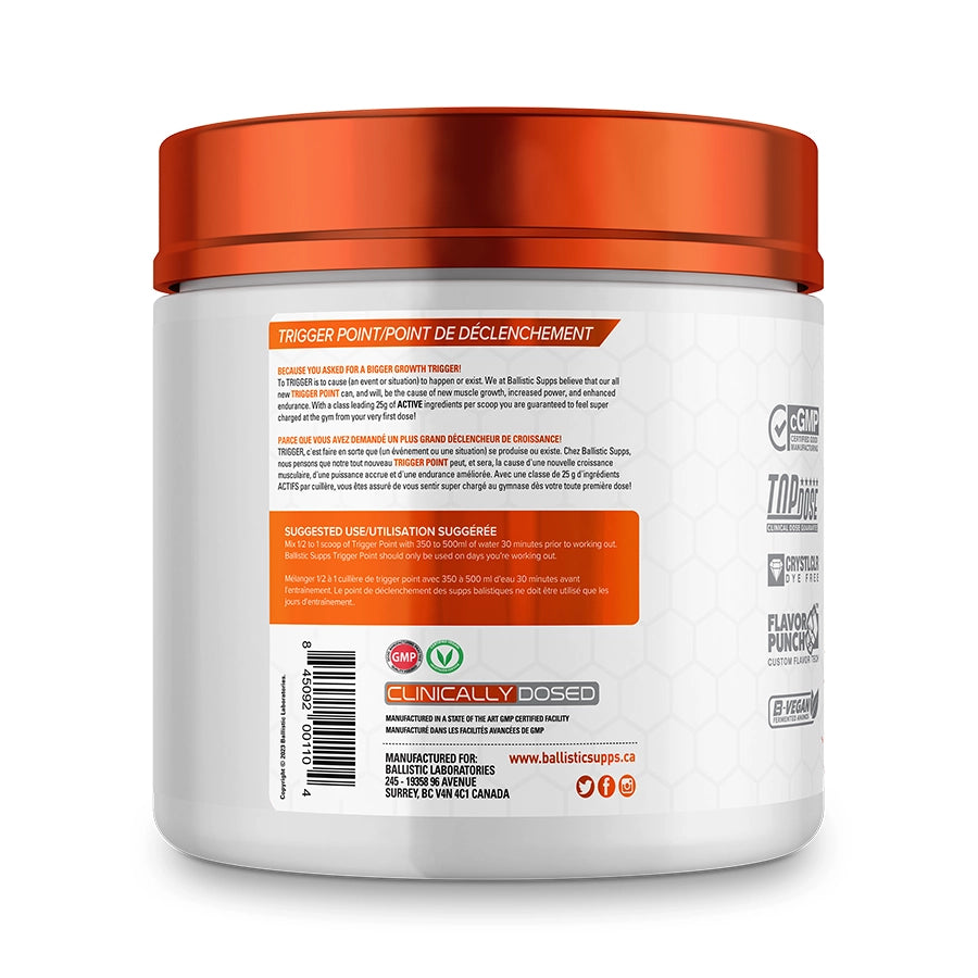 Ballistic Supps Trigger Point Super Dosed Pre-Workout – Ballistic Supps USA